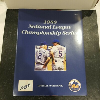 1988 NLCS Official Scorebook and Program Mets vs. Dodgers | eBay