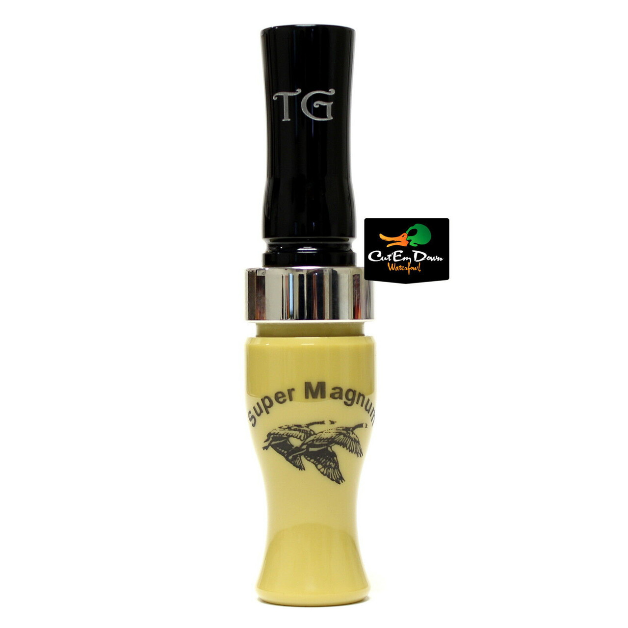 Tim Grounds Super Mag Short Reed Goose Call Coffee and Cream Acrylic | eBay