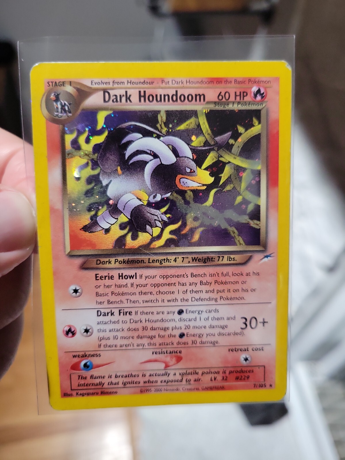 Pokemon TCG Dark Houndoom Neo Destiny Holo Rare 7/105 NP NM | eBay