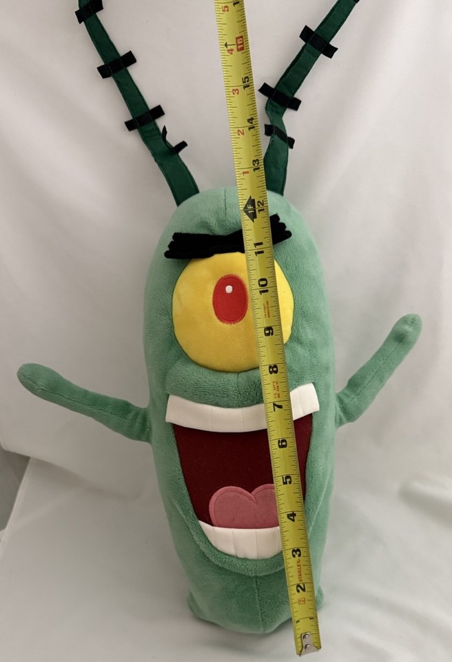 SpongeBob Squarepants Plankton Plush Universal Studios Viacom Read | eBay