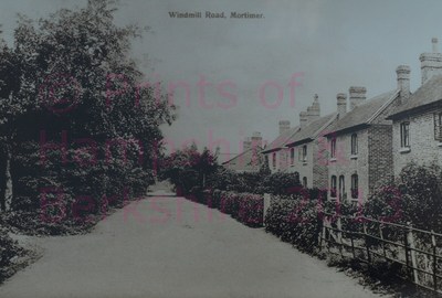 PRINT 10" X 7" WINDMILL ROAD MORTIMER BERKSHIRE C1904 | eBay