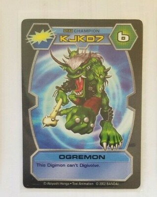 DIGIMON OGREMON 2002 BANDAI CHAMPION CARD # DT-43 D-TECTOR CARD | eBay