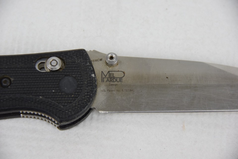 Benchmade 154CM Mel Pardue Design 722 Black | eBay