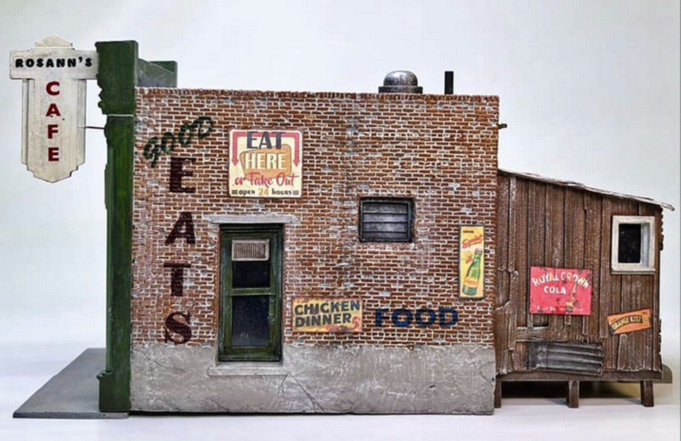 THOMAS YORKE ROSANN’S CAFÉ O On30 Model Railroad Unpainted Structure ...