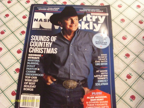 George Strait Covers Country Weekly Magazine December 2015 | eBay