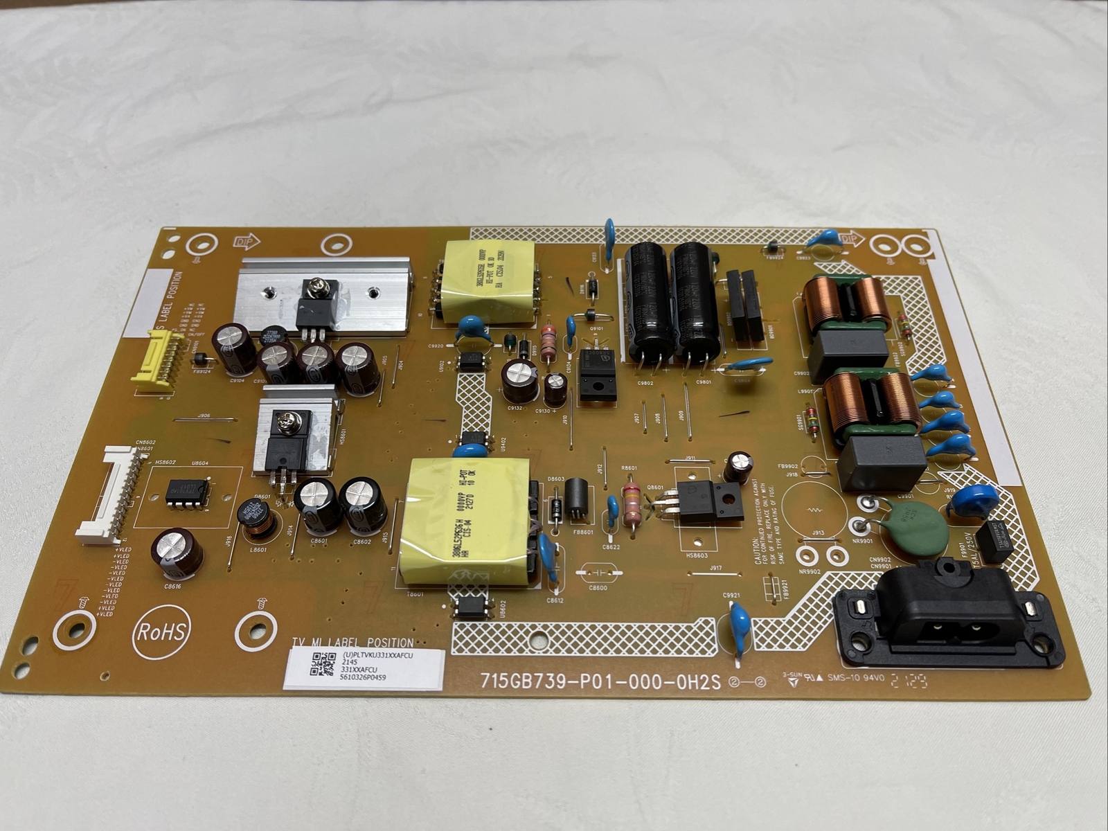 Vizio V435-J01 Power Board (715GB739-P01-000-0H2S) PLTVKU331XAAECU ...