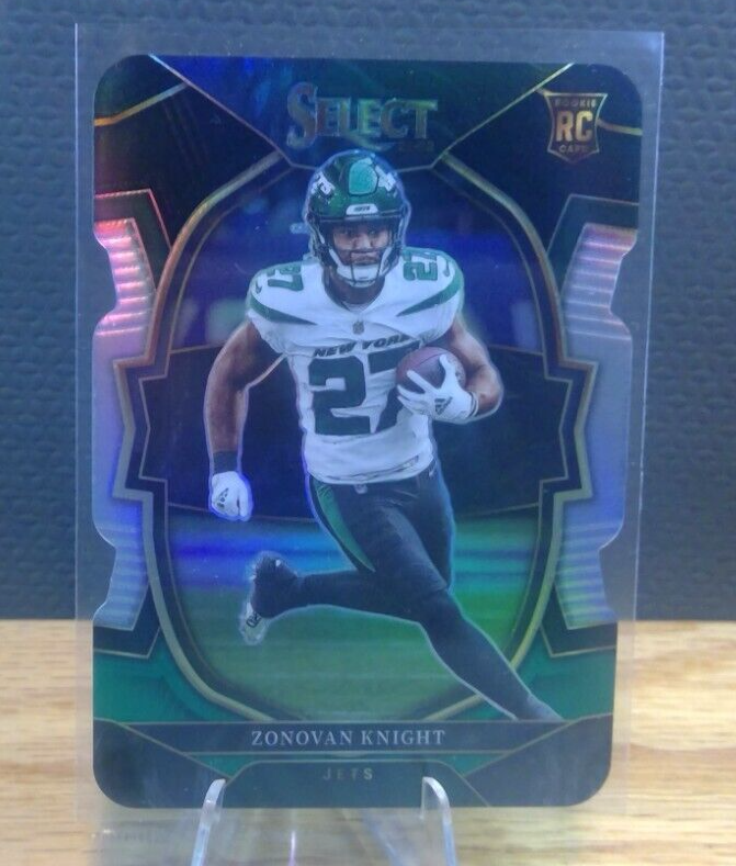 ZONOVAN KNIGHT - 2022 Panini Select Die-Cut Tri-Color RC - NY Jets ...