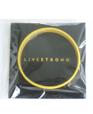 LIVESTRONG LIVE STRONG 100% AUTHENTIC BRACELET SUPPORT CANCER Size L/XL ...