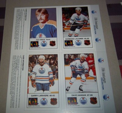 Edmonton Oilers 10th Anniversary Collection Action Magazine 4 Player ...