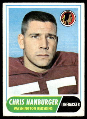 1968 Topps Chris Hanburger #62 Washington Redskins Football Card | eBay