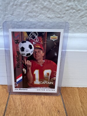 Joe Montana 1993 Upper Deck Soccer Card #HC2 1994 World Cup Honorary ...