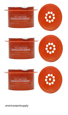 Vector 960 Fruit Fly Trap (3 Pack) BASF Bar Fly Trap Fruit Fly Vinegar ...