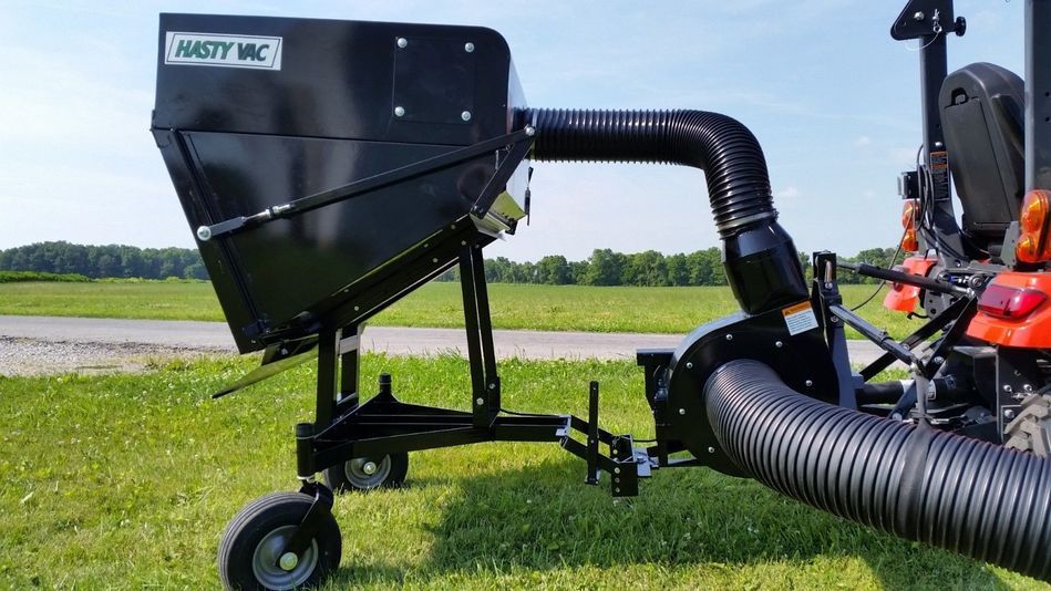 Hasty Vac 3 Point PTO Lawn Vacuum Leaf Bagger Tow Behind Trailer Steel ...
