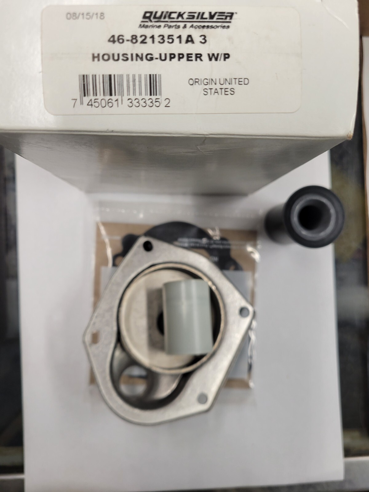821351A3 Mercury Marine Quicksilver Upper Water Pump Housing for sale ...