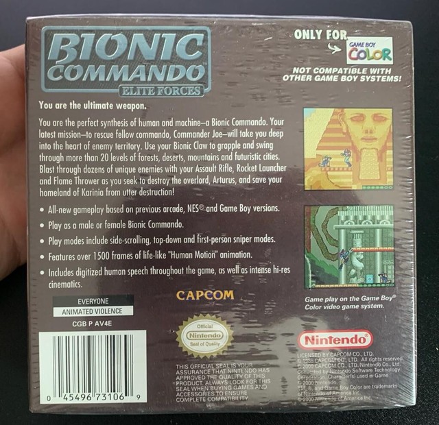 Bionic Commando: Elite Forces (Nintendo Game Boy Color, 2000) for sale ...