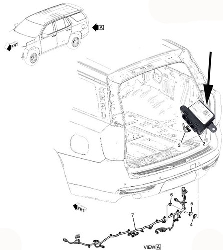 13447860 Parking Assist Module 2021-2023 Cadillac Escalade Chevy Tahoe ...