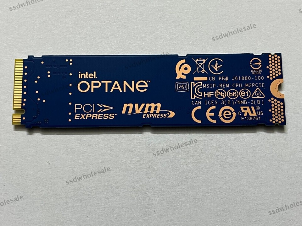 100% Health Intel Optane P1600X Series 118GB M.2 SSD PCIe NNMe ...