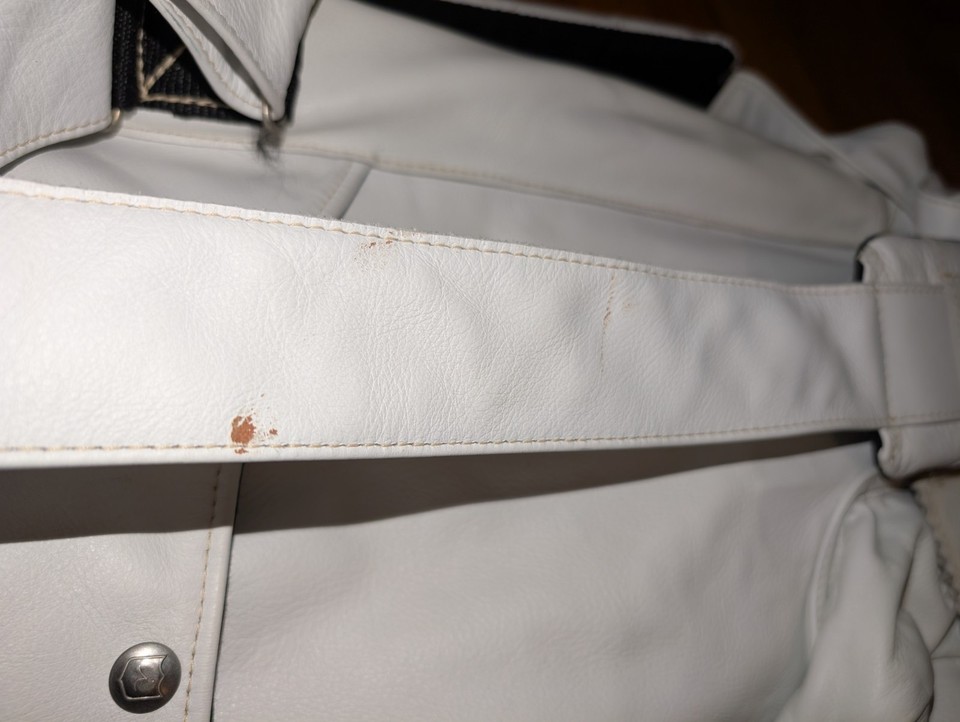 iliac by Bert LaMar Carry Sunday Golf Bag 2 Way White Italian Leather ...