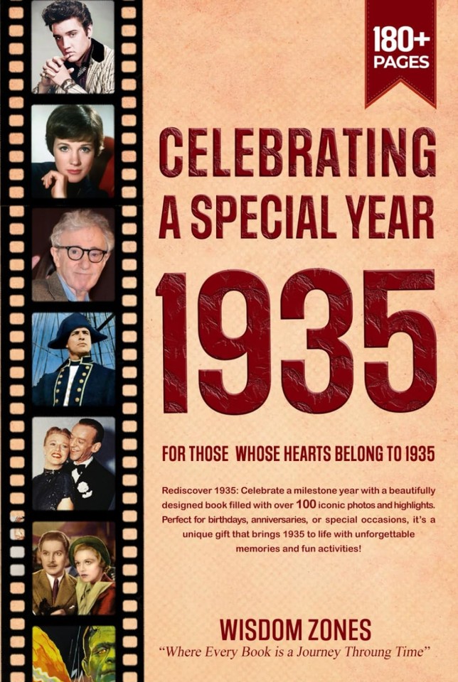 Celebrating A Special Year 1935 Book: The Year You Wear Born or | eBay