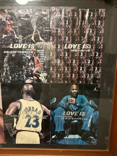 Nike Air Jordan XV111 2003 LOVE IS Print Advertisement Framed Collage ...