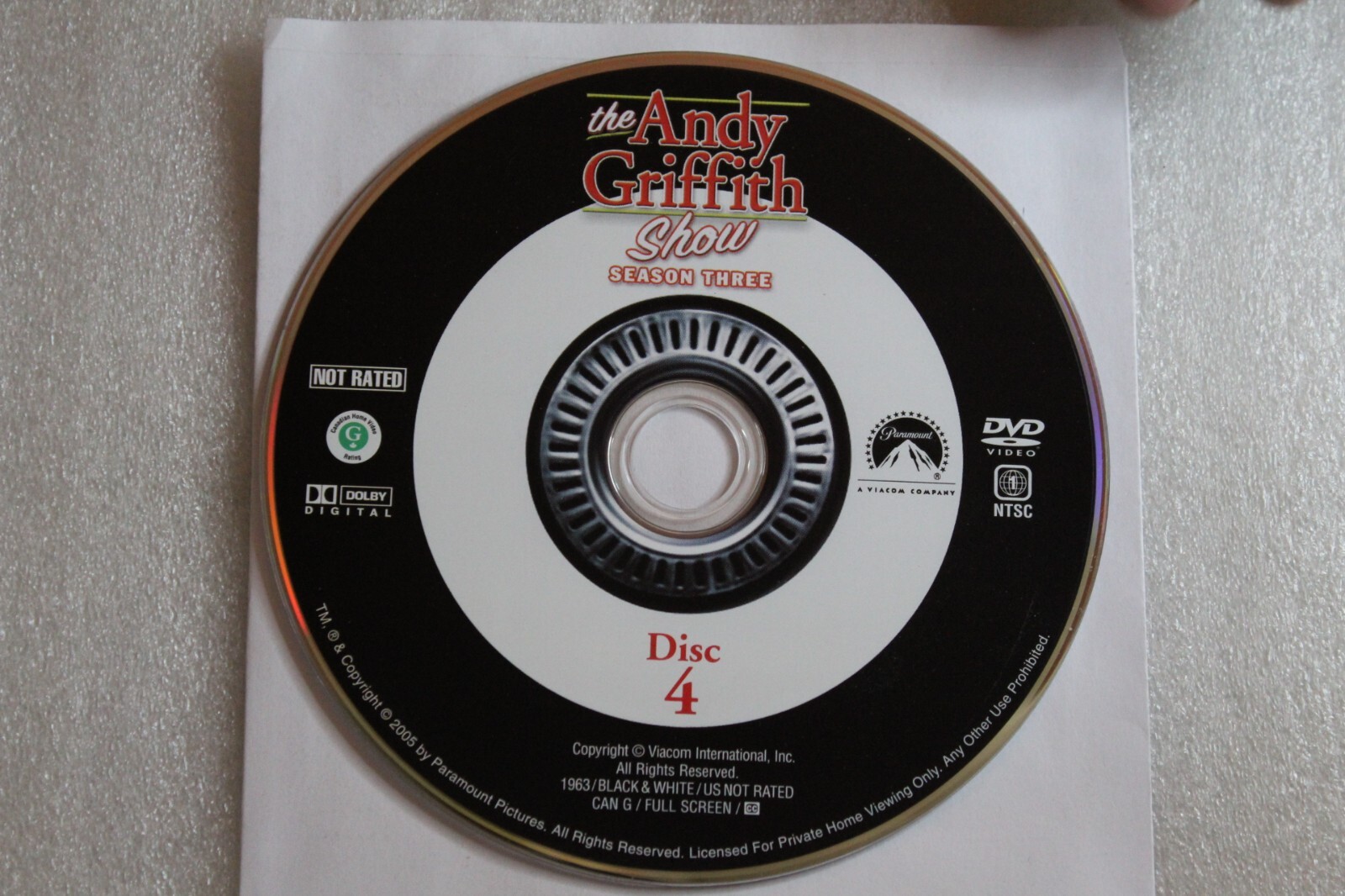 The Andy Griffith Show Season 3 Disc 4 DVD | eBay