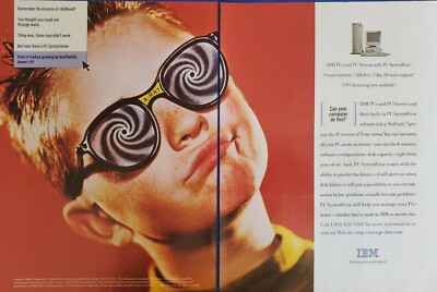 1996 VINTAGE 2 PAGE PRINT AD - IBM PERSONAL COMPUTERS IBM PCS PC ...