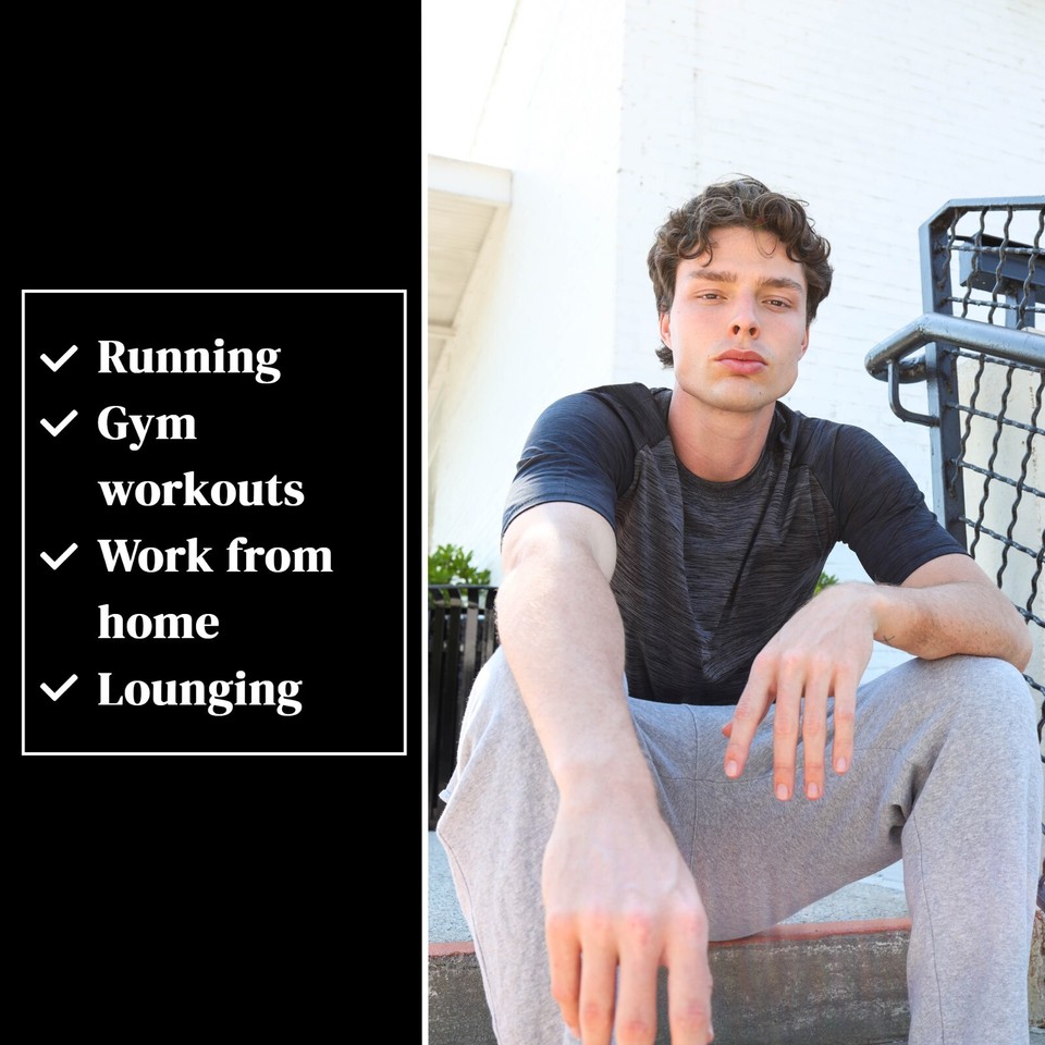 [5 Pack] Mens Active Athletic T Shirts Gym Running Workout Dry-Fit Crew ...