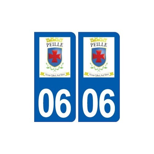 06 Peille logo ville autocollant plaque stickers | eBay