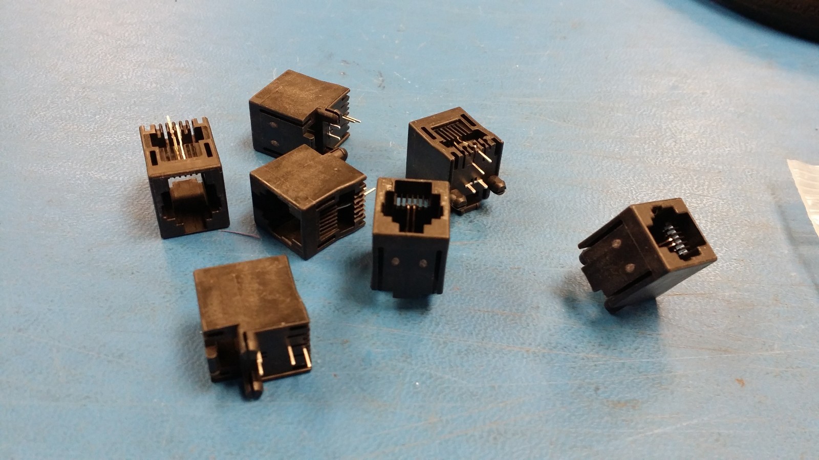 (7 PCS) 5406010-2 TYCO Modular / Ethernet Connectors MJ,TOP,6P/2C ...