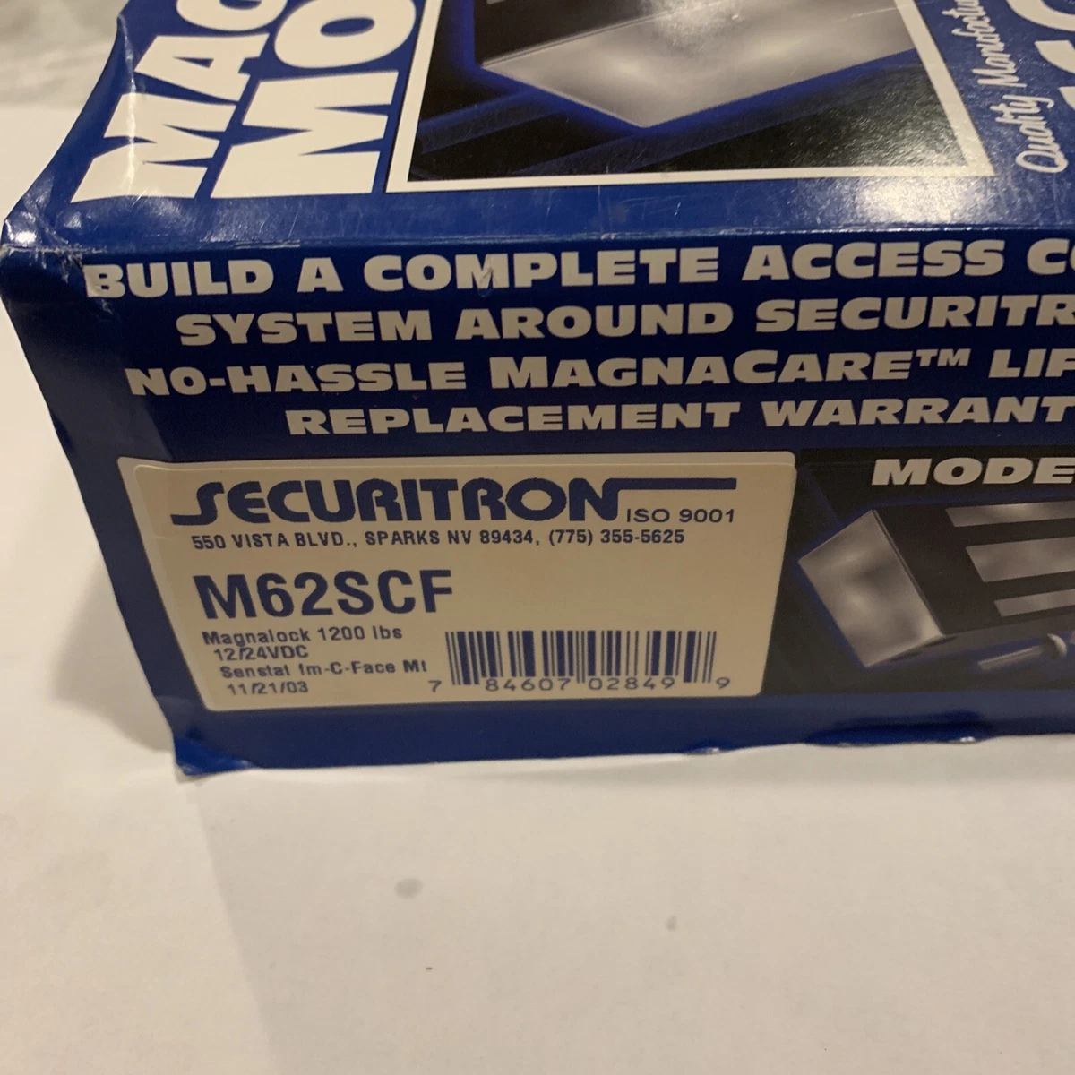 M62 Series Magnalock By Securitron, 1200lbs, 50% OFF