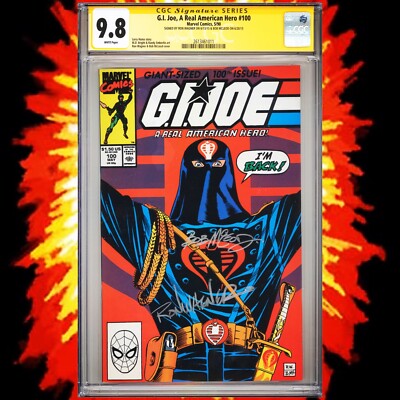 CGC 9.8 SS GI Joe A Real American Hero #100 signed by Ron Wagner & Bob ...