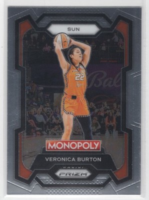 #1 Veronica Burton 2024-25 Prizm Monopoly WNBA Base Connecticut Sun ...