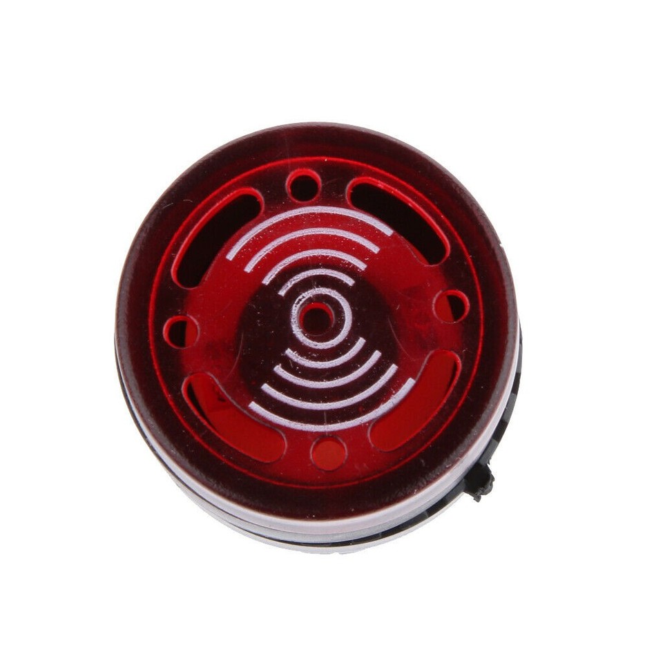 2Pcs 22mm/ 0.9inch Red LED Buzzer Alarm Signal Indicator Flash Light ...