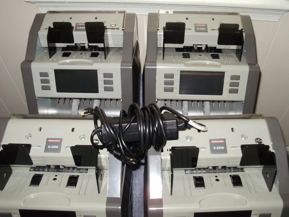 4ea- SEMACON S-2200 SINGLE POCKET CURRENCY COUNTER/DISCRIMINATOR | eBay