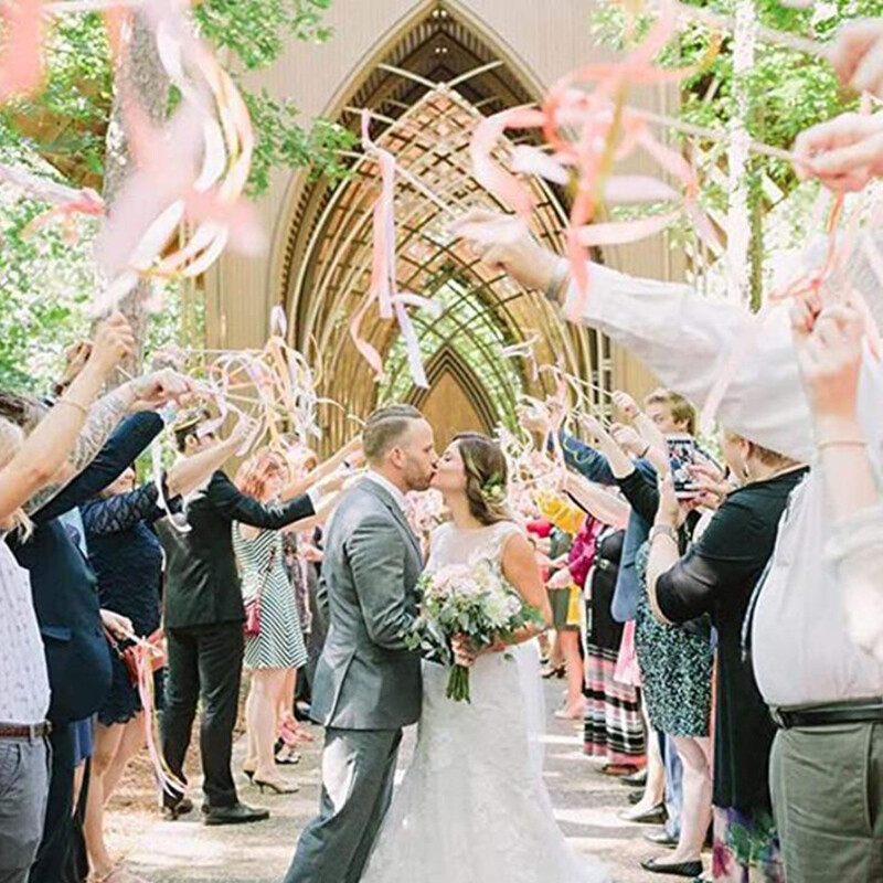 Personalized Wedding Ribbon Wands