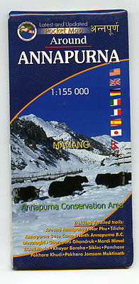 NEPAL - AROUND ANNAPURNA - CARTE MAP KARTE | eBay