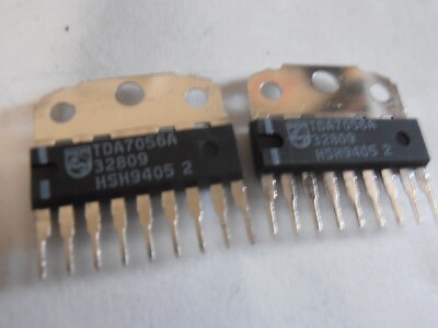 2X TDA7056 / TDA7056A 3W mono BTL audio output amplifier SIP9 PHILIPS ...