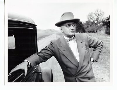 FDR: That Man in the White House-Robert Vaughn-7x9-B&W-Promo-Still ...