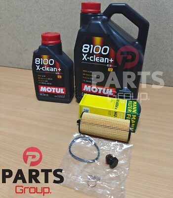 FOR BMW 116D F20 2015-2019 SERVICE KIT 6L MOTUL 5W30 OIL & MANN OIL ...