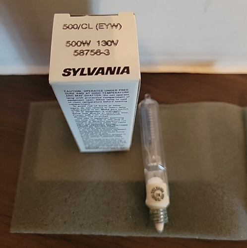 2 REPLACEMENT BULBS FOR SYLVANIA 500Q/CL EYW 500W 130V NOS | eBay