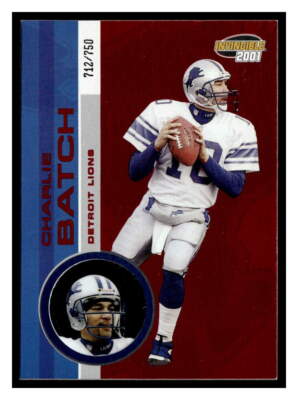 Charlie Batch 2001 Pacific Invincible 78 SN750 Red | eBay