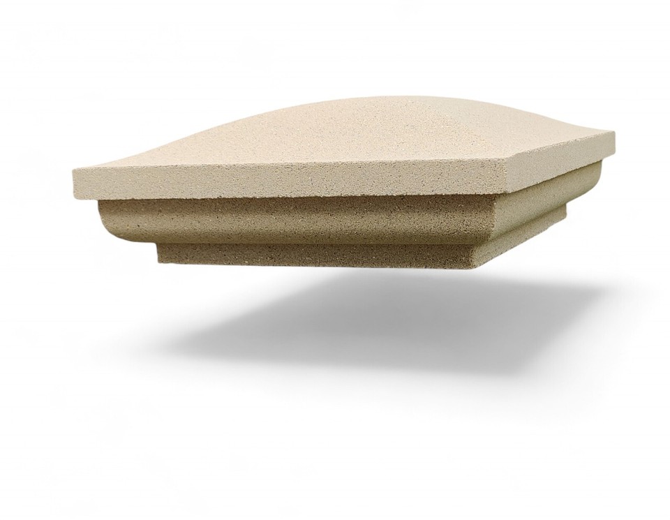 Cast Stone Pier Cap 1x1 FPT / Pillar Wall Caps / Brick Wall Caps / Pier ...