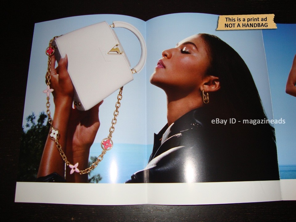 LOUIS VUITTON 4-Page Magazine PRINT AD 2023 'Capucines' ZENDAYA mert ...