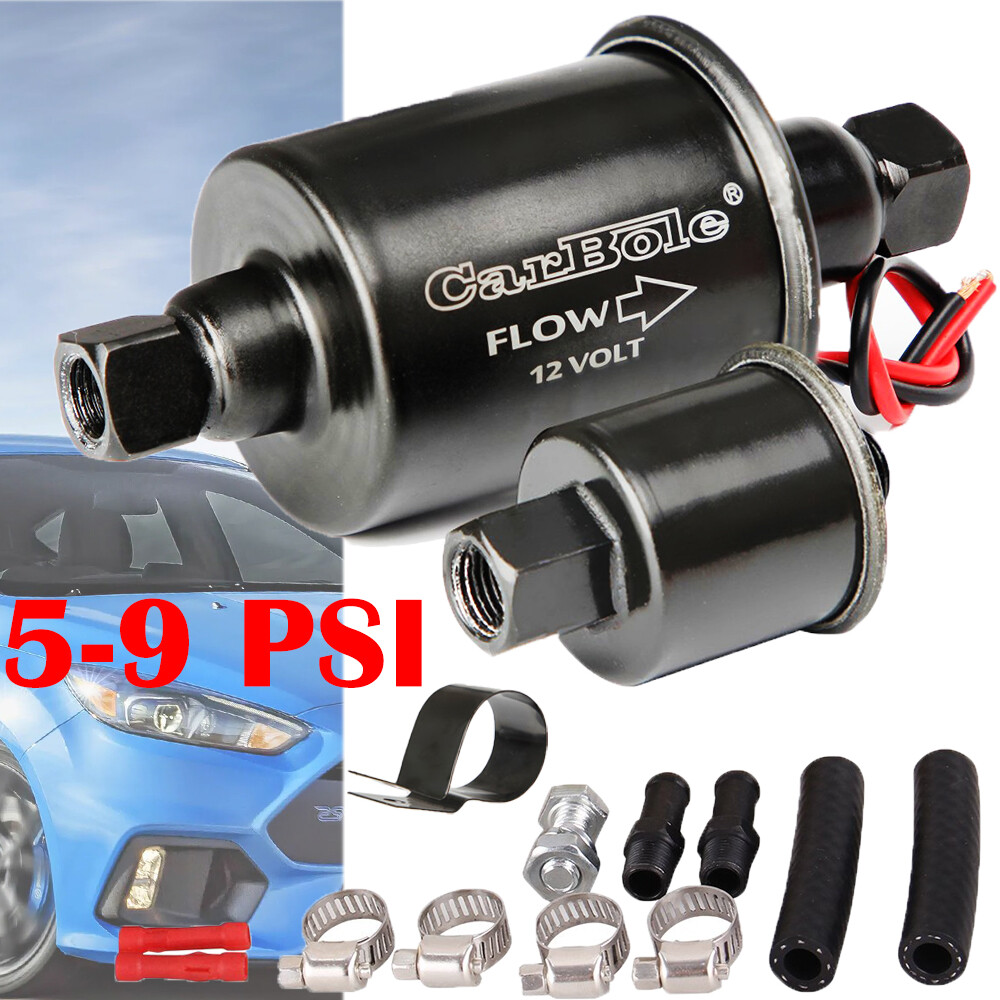 12V Electric Fule Pump Low Pressure Inline External Fuel Pump Diesel ...