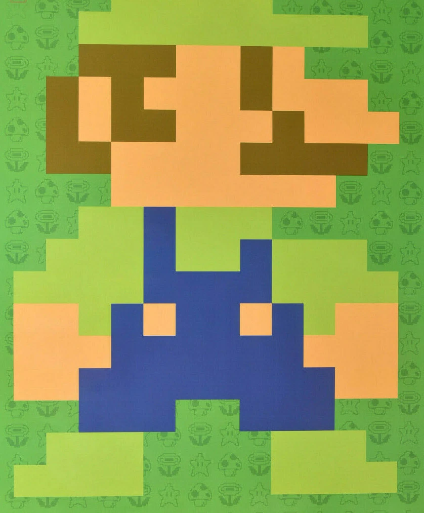 Luigi 8 Bit 8 Bit Modern Luigi And Mario | Minecraft Amino