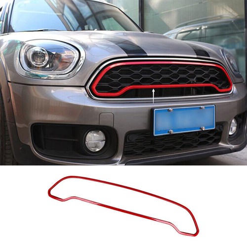Fit For Mini Cooper Countryman F60 Red Front Center Mesh Grille Grill ...