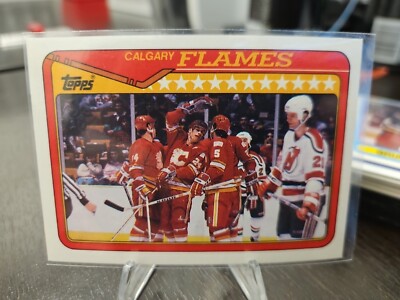 1990-91 Topps - #38 Calgary Flames | eBay