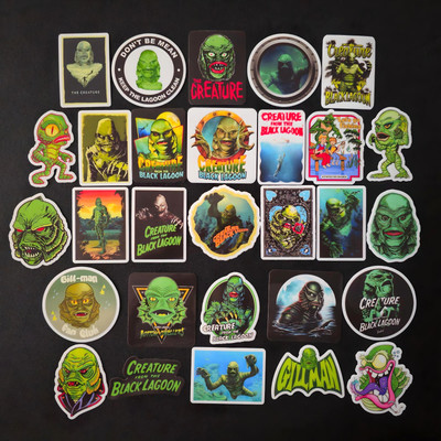 The Creature From The Black Lagoon Stickers Gillman Vinyl Decal Horror ...