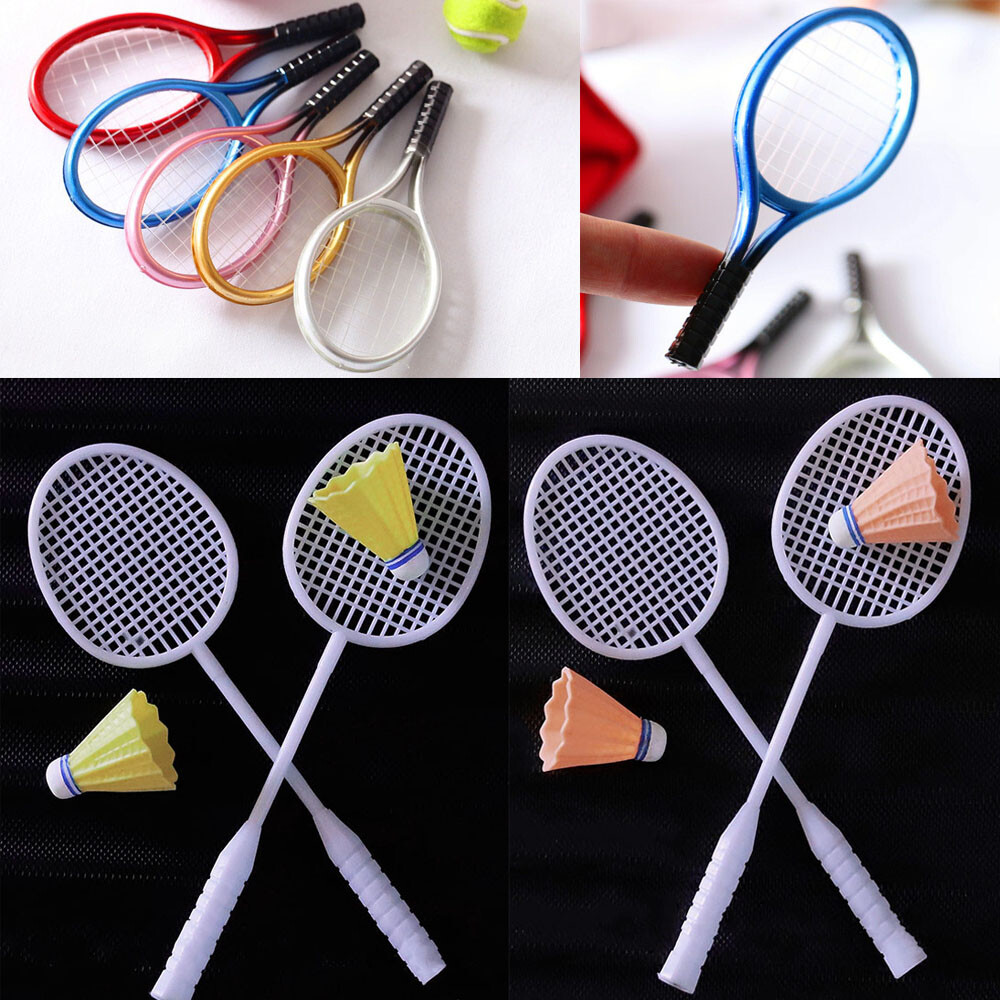 For Dollmore 1/4&1/3 BJD Doll Badminton Tennis Rackets Sport Mini Photo ...