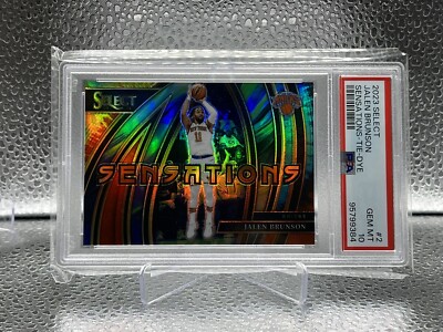 PSA 10 2023 Select Jalen Brunson Sensations Tie-dye | eBay